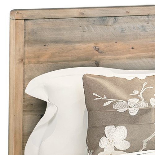 Woodland Solid Pine Wood Bed Frame In Rustic Texture Multiple Size Bed ...